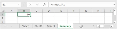 Excel Worksheet Reference Formula