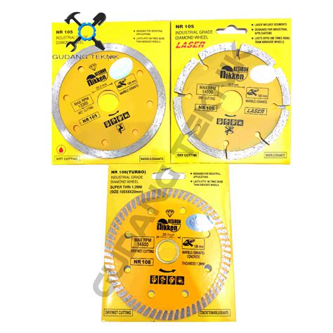 Jual Diamond Wheel Dry Wet Superthin Nikken Resibon N N Mata