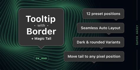 Tooltip With Border Magic Tail Figma