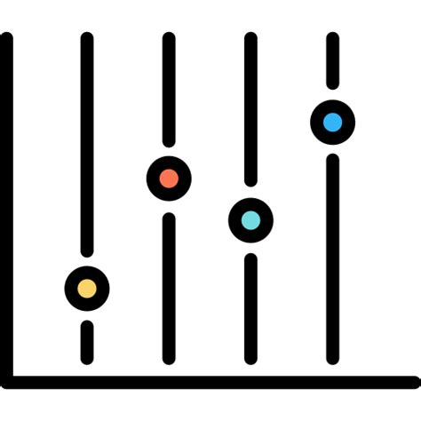 Icono de Gráfico de barras Kosonicon Lineal color