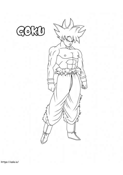Coloriage Goku Ultra Instinto à imprimer dessin
