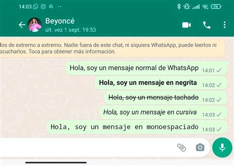 Cómo cambiar el tipo de letra en WhatsApp