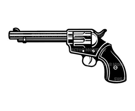 Pistol Svg Gun Svg Vector Cut File For Cricut Silhouette Etsy