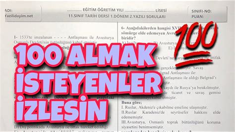 S N F Tarih D Nem Yaz L Youtube
