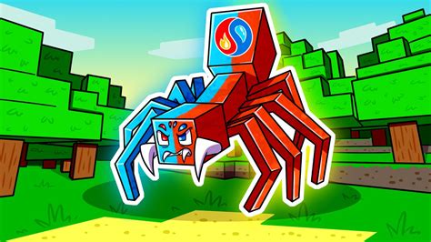 I Survived Days As An Elemental Spider In Hardcore Minecraft
