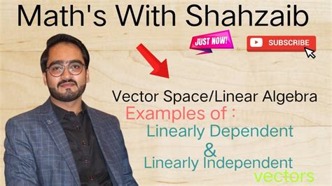 linearly dependent and independent vectors examples questions linear algebra vector space