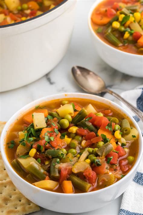 Homemade Vegetable Soup L Kitchen Fun With My 3 Sons