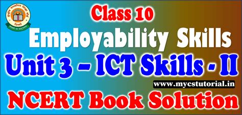 Class 10 Employability Skills Unit 4 Entrepreneurial Skills II NCERT