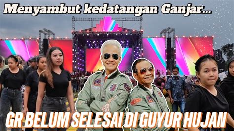 Gladi Bersih Belum Selesai Di Guyur Hujan Persiapan Menyambut