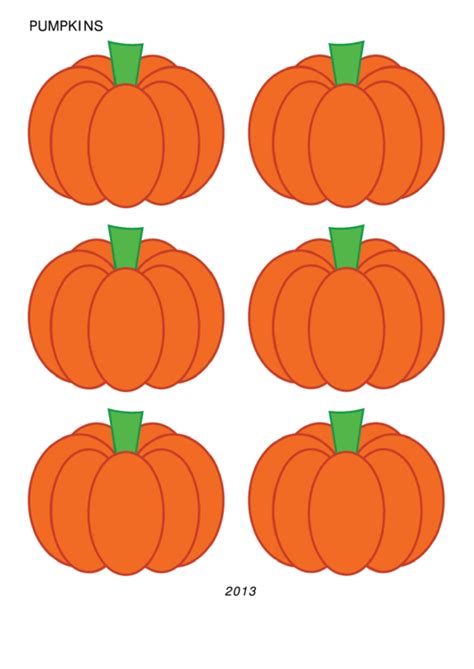 Pumpkin Cutouts Printable
