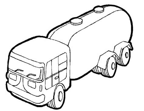 Tankwagen Kleurplaat Colorear Cisterna Camiones Malvorlage Scania