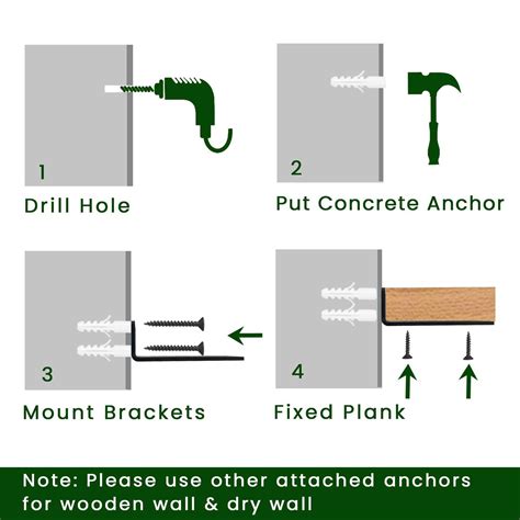 Miugo Pack Heavy Duty Shelf Brackets Floating Shelf Brackets Tools