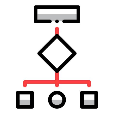 Icono De Diagrama De Flujo Generic Color Lineal Color