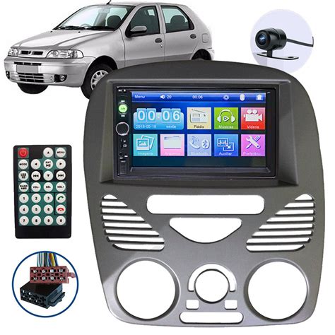 Central Multimídia MP5 2 Din Fiat Palio Fire 2004 á 2014 Bluetooh Rádio