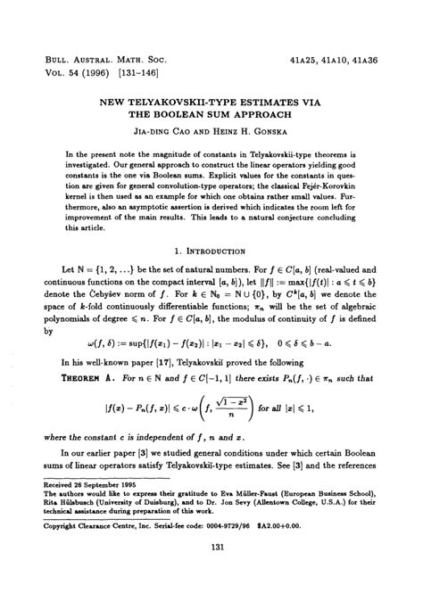 pdf new telyakovskii type estimates via the boolean sum approach