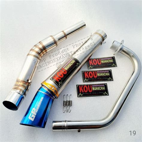 02 Kou Mahachai Conical Open Exhaust Pipe TMX 125 155 Bajaj CT100 125