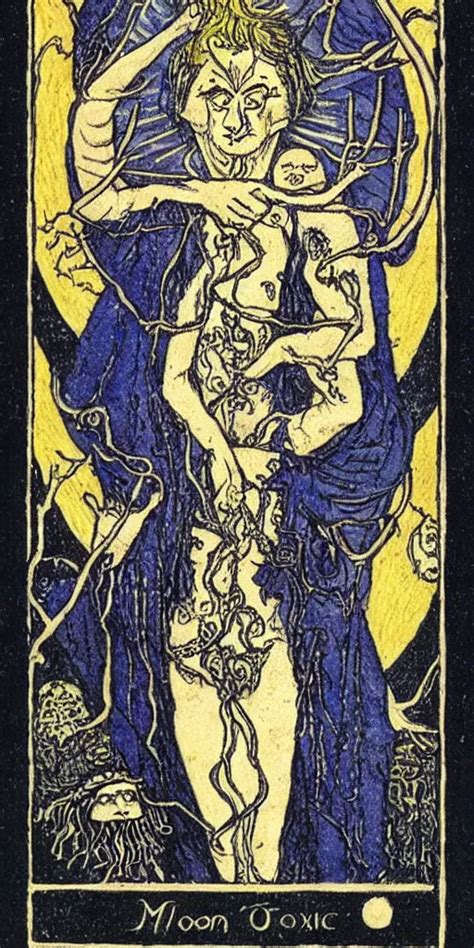 The Moon Tarot Card By Austin Osman Spare Stable Diffusion OpenArt
