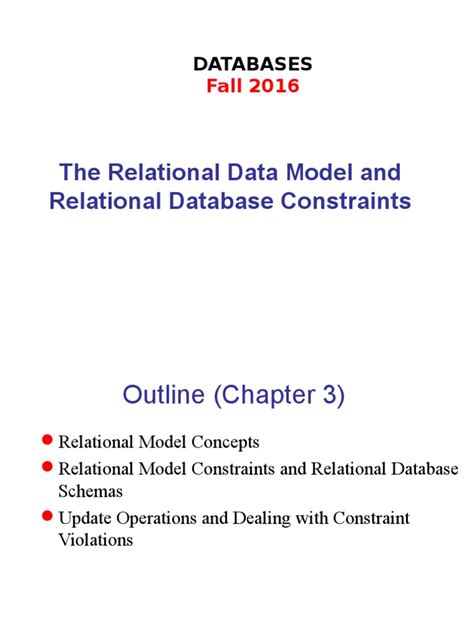 lecture3 relational data model and relational constraints download free pdf relational