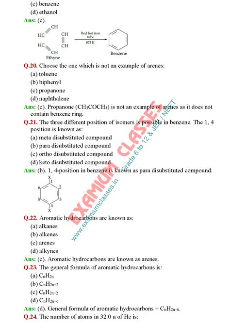 Class Chemistry Multiple Choice Questions Part