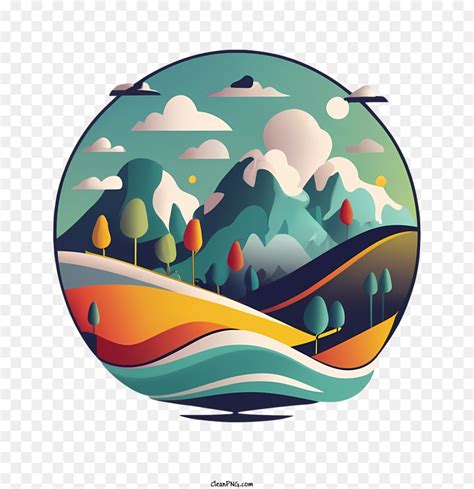 Nuvem De Montanha Montanha Paisagem png transparente grátis