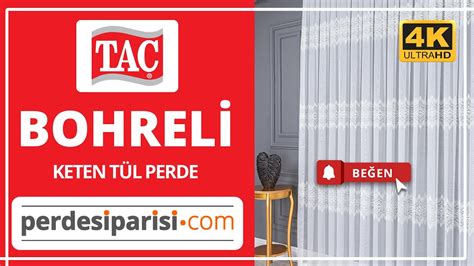 Taç Bohreli Keten Tül Perde 4K PerdeSiparisi YouTube