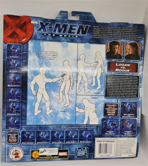 X Men The Movie Hugh Jackman As Logan And Anna Paquin As Rogue 2000 2 Pack Goatnation