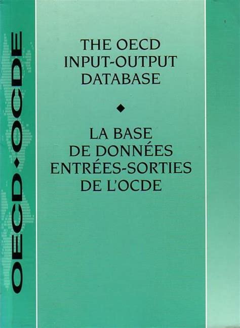 the oecd input output database la base de donnees entrees sorties de l ocde textband und 4
