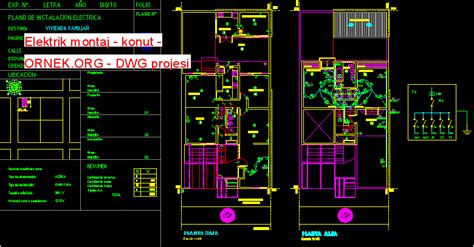 Elektrik Trafo Dwg Projesi Autocad Projeler