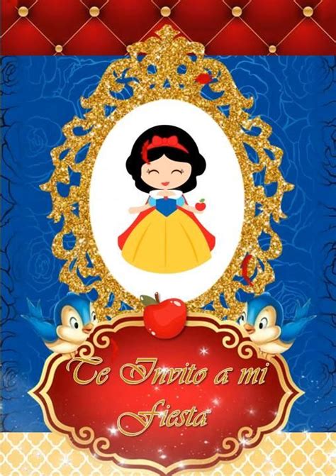 Invitaci N Princesa En Blancanieves Beb Invitaciones Para