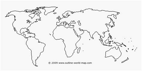 World Map Black And White Printable