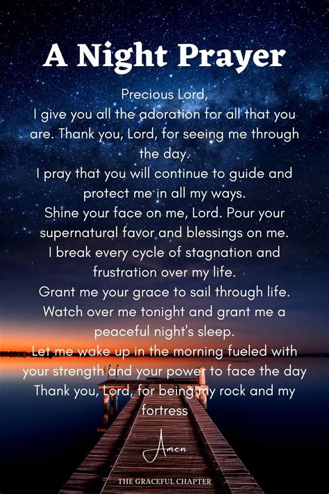 A Night Prayer Nighttime Prayers Nighttime Prayer Good Night Prayer