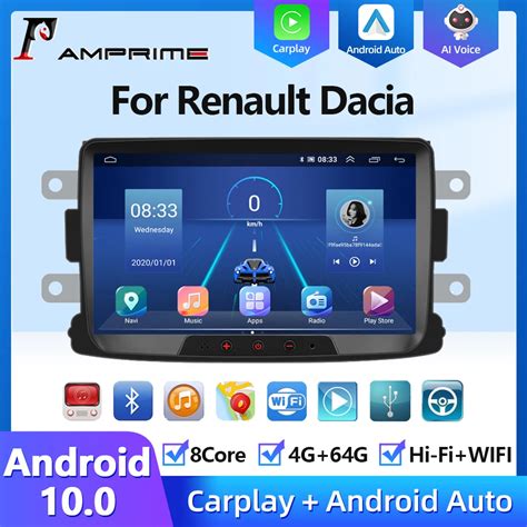 4g Carplay Android 11 Car Radio Multimedia Video Player For Dacia