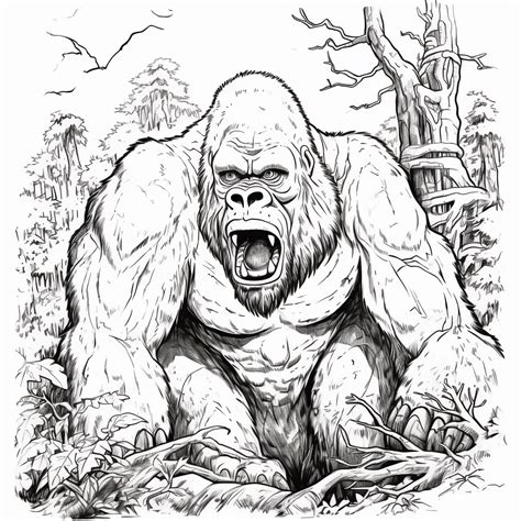 Desenho 29 De King Kong Para Colorir