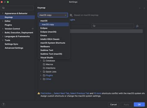Configure Keyboard Shortcuts IntelliJ IDEA Documentation