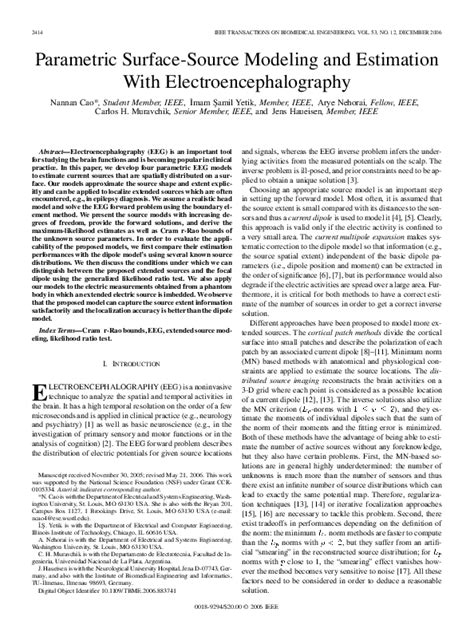 pdf parametric surface source modeling and estimation with electroencephalography nghia cao