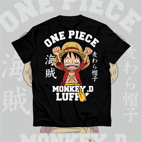 Jual Kaos MONKEY D LUFFY ONE PIECE 0042 Kaos Anime T Shirt Jepang