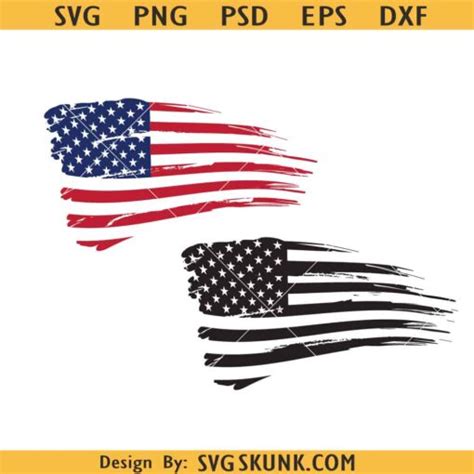Distressed USA Flag Svg Distressed American Flag Svg 4th Of July Svg