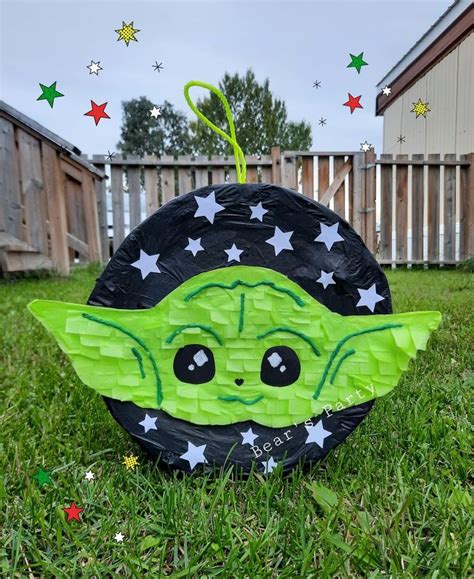 Baby yoda piñataKids Birthday Party Custom piñata Star Wars Pinata