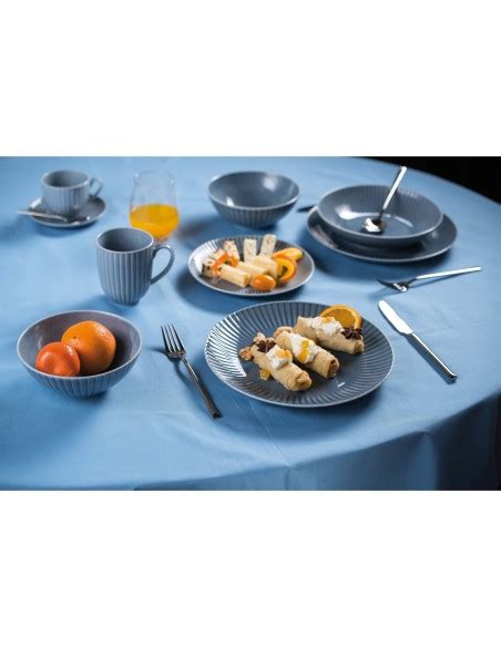 Komplet talerzy obiadowych dla 6 osób 18 elementów Lubiana Daisy Cl