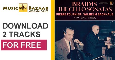 Brahms The Cello Sonatas By Pierre Fournier Johannes Brahms Wilhelm