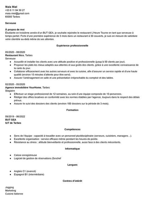 cuillère kapok froissé fiche de poste serveur polyvalent Moderniser