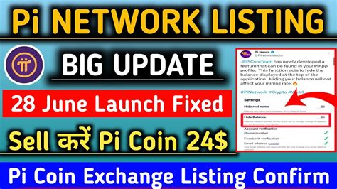 Pi Network New Update Pi Network Launch Date Pi Listing Price In India
