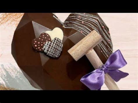 Corazón de chocolate sorpresa con martillo San Valentín 2021
