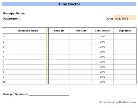 Attendance Sheet In Excel With Formula