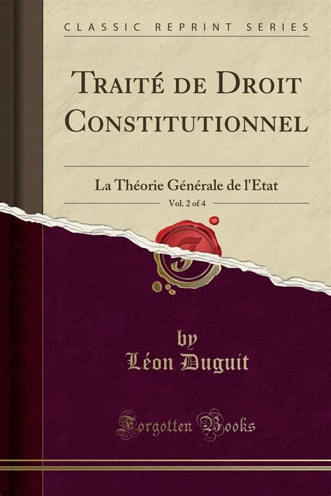 Biblioth Que De Droit Trait De Droit Constitutionnel Tome Ii La