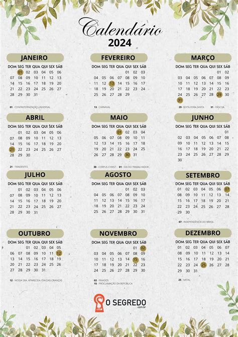 Feriados Confira O Calend Rio E Programe Suas Viagens O Segredo