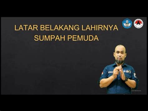 Latar Belakang Lahirnya Sumpah Pemuda Media Pembelajaran Sejarah YouTube