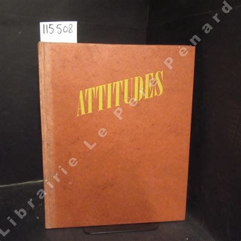Attitudes by BOURBOULON Jacques Librairie Bouquinerie Le Père Pénard