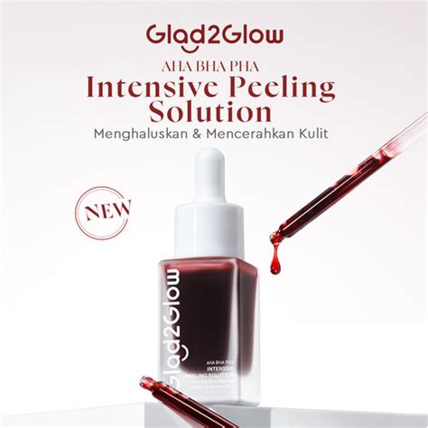 Promo New Launch Glad2Glow AHA BHA PHA Intensive Peeling Solution