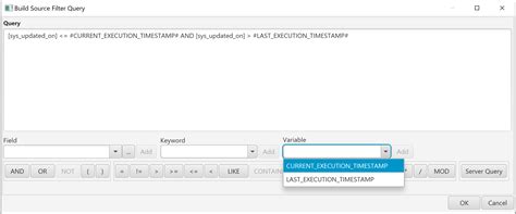 CURRENT EXECUTION TIMESTAMP Variable Precision Bridge